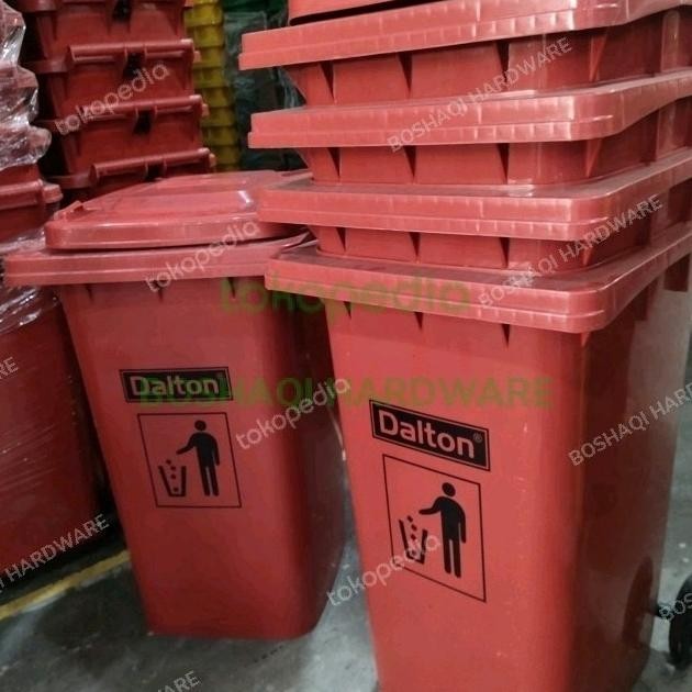 Jual Dustbin Tempat Sampah Outdoor 100L 120L 240L Dalton Plastic Hdpe Ori | Shopee Indonesia