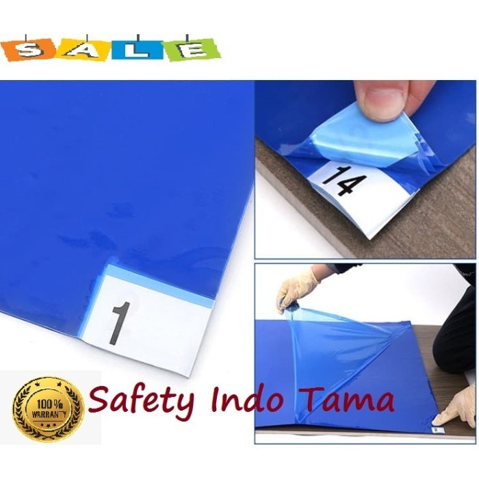 Jual ESD Sticky Mat / Perekat Debu Warna Biru Eceran 30 lembar | Shopee ...