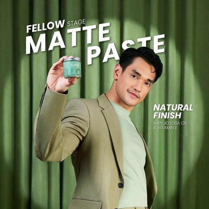 Jual FELLOW Stage Matte Paste Hair Clay Pomade With Jojoba Oil & Vit E ...