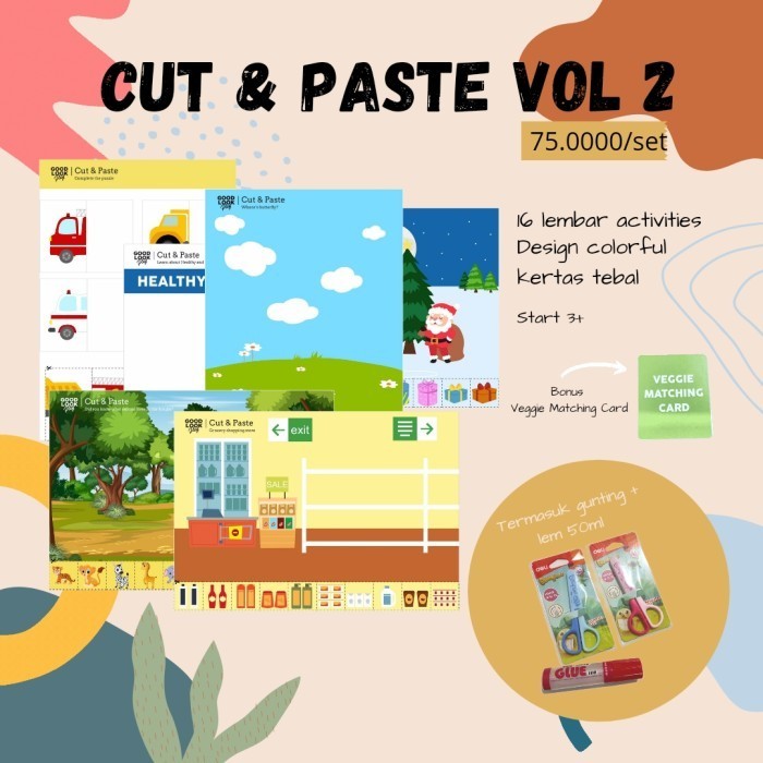 Jual READY Cut & Paste Vol 2 (Aktivitas menggunting balita) | Shopee ...