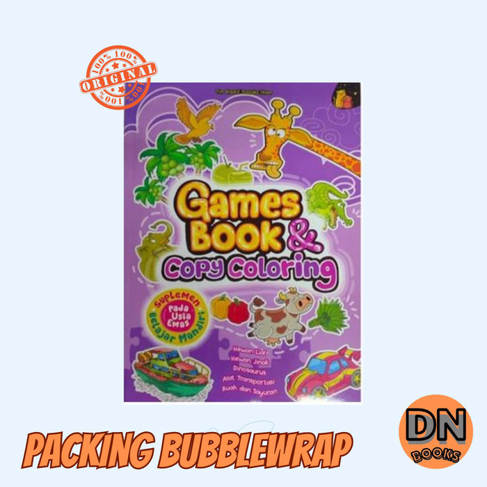 Jual READY BUKU ANAK TK PAUD GAMES BOOK & COPY COLOURING | Shopee Indonesia