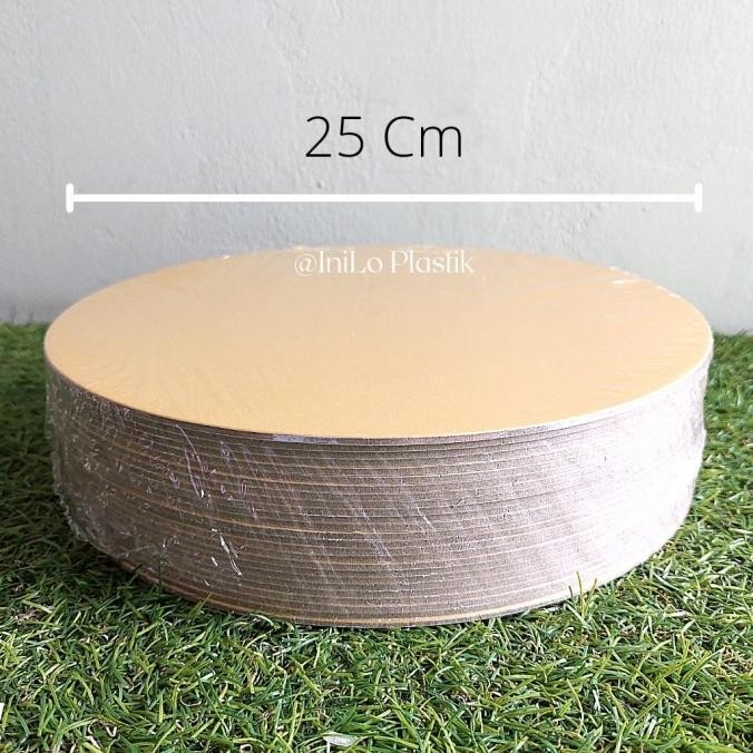 Jual Tatakan Kue / Cake Board / Alas Kue Tart diameter 25 Cm | Shopee ...