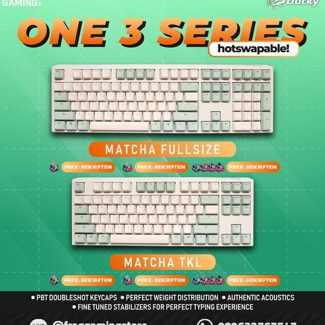 Jual Ducky One 3 Fullsize Matcha Hotswap Mechanical Gaming Keyboard ...