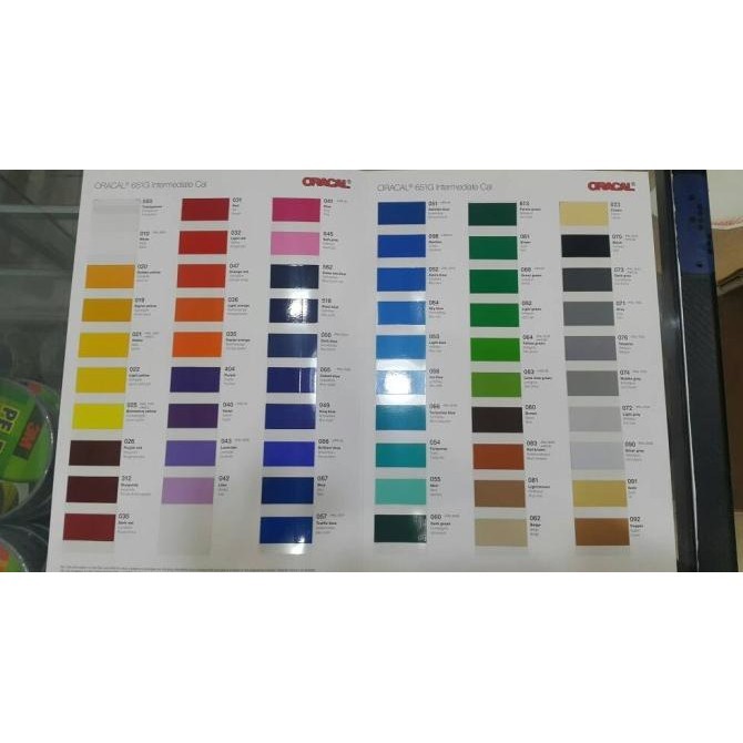 Jual Sticker Oracal 651 Gloss/Matt (Doff) - 1 Roll (50 Meter X 126 Cm ...