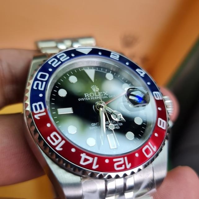 Jual Jam Tangan Automatic Gmt Master Ii Pepsi Jubilee | Shopee Indonesia