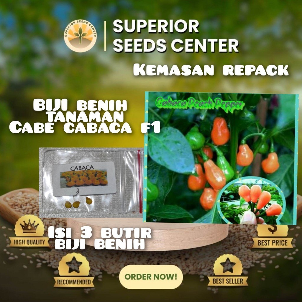 Jual kemasan repack plastik klip 3 butir biji benih tanaman cabe cabaca ...