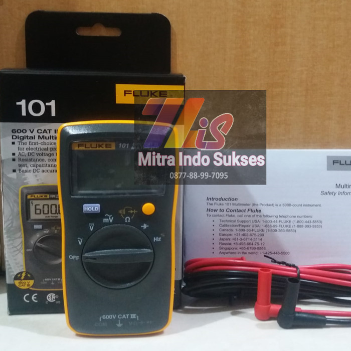 Jual Fluke 101 Mini Pocket Multimeter Cat Iii 600V Original Fluke ...