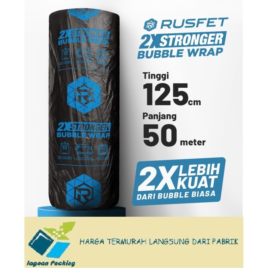 Jual BRG BARU BUBBLE WRAP ROLL HITAM / BENING SPESIAL RUSFET 125 CM x 50 M ( 3 kg ) | Shopee ...