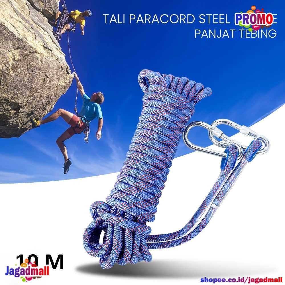 Jual Tali Paracord Panjat Tebing Climbing Rope Steel 10M 10mm | Shopee Indonesia