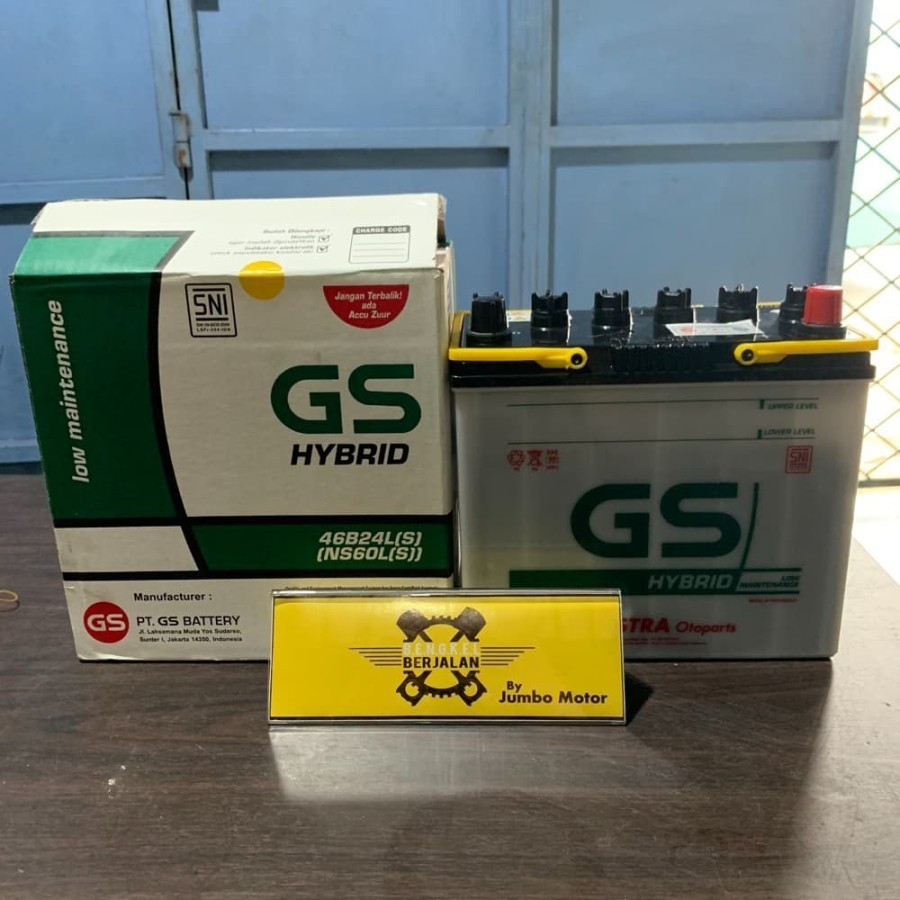 Jual Accu GS Hybrid NS60L - Aki GS Hybrid - Aki Basah | Shopee Indonesia