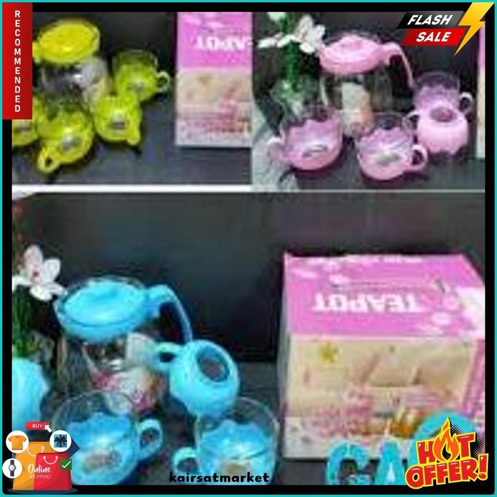 Jual Teapot Set Warna/Teko Kaca/Teko Set (6.6) | Shopee Indonesia