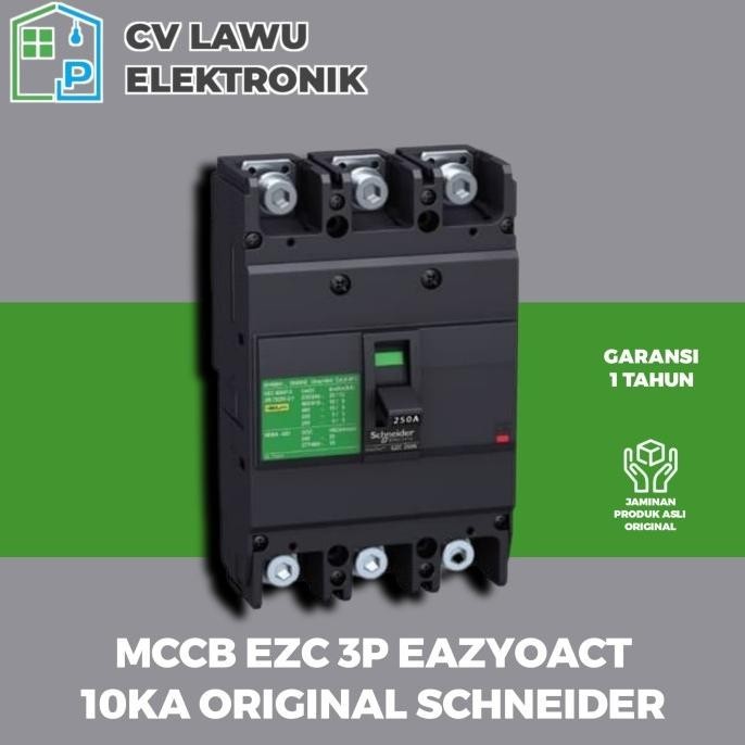 Jual Mccb 3P Schneider 3 Phase 10Ka Ezc100F 15A 20A 25A 30A 40A 50A Kualitas Premium | Shopee ...