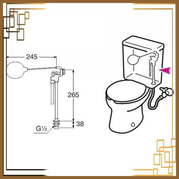 Jual [MBJ] SAN EI VERTICAL FLOATING BALL TAP V48 UNTUK PELAMPUNG TANKI CLOSET | Shopee Indonesia