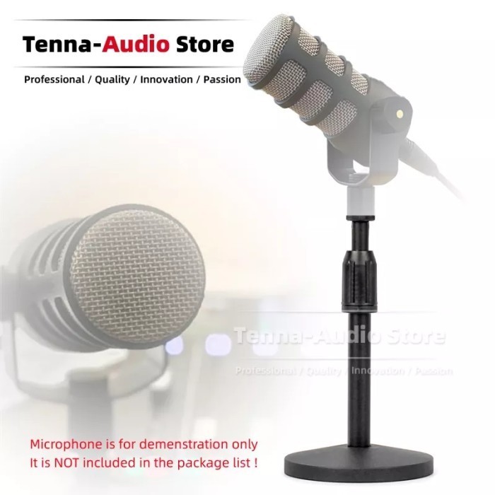 Jual Metal Tabletop Stand Mic Tripod Shure Mv7X Sm7B Rode Podmic ...