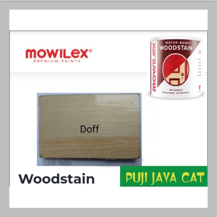 Jual Produk cat politur waterbased mowilex woodstain Clear Finish Doff ...