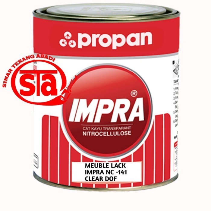 Jual Produk IMPRA MEUBLE LACK 1 KOMPONEN NC - 141 CLEAR DOFF 1 KG ...