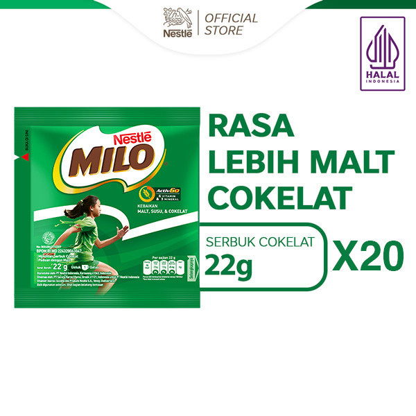 Jual Milo Activ-Go Sachet 22gr - 10 Pcs x 2 | Shopee Indonesia