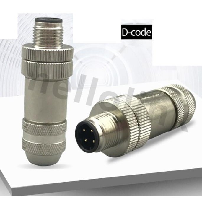 Jual M12 Four-plug Ethernet Profinet connector Male | Shopee Indonesia