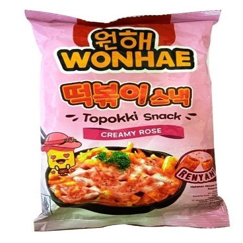 Jual S59395 SNACK WONHAE TOPOKKI CREAMY ROSE 80GR MAJU BERSAMA ...