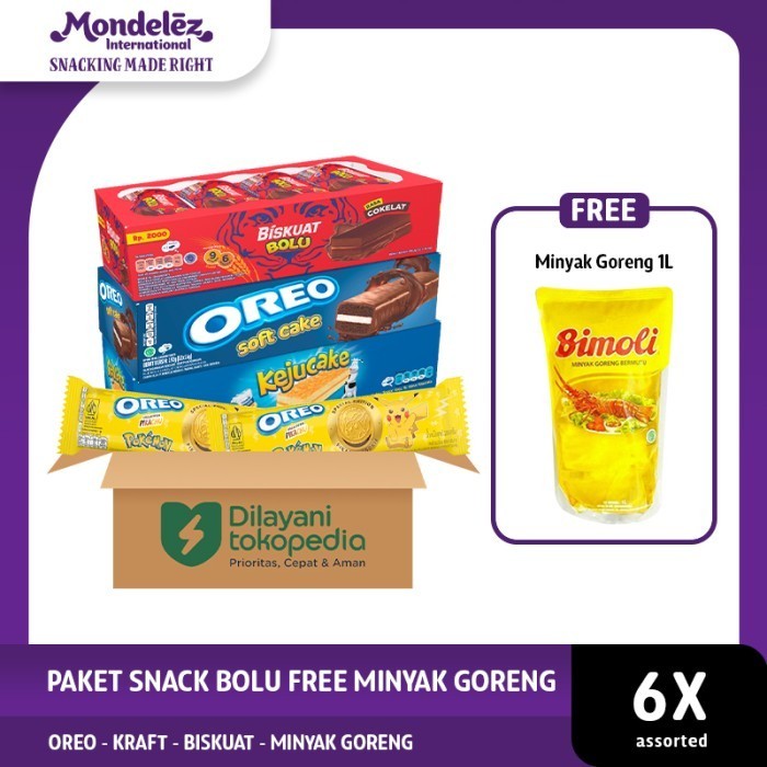 Jual HEMAT Paket Snack Oreo Kraft dan Biskuat - Free Minyak Goreng | Shopee Indonesia