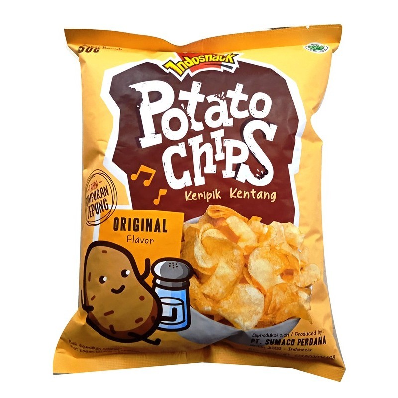 Jual S35015 INDOSNACK ORIGINAL POTATO CHIP 50GR MAJU BERSAMA (20251203 ...