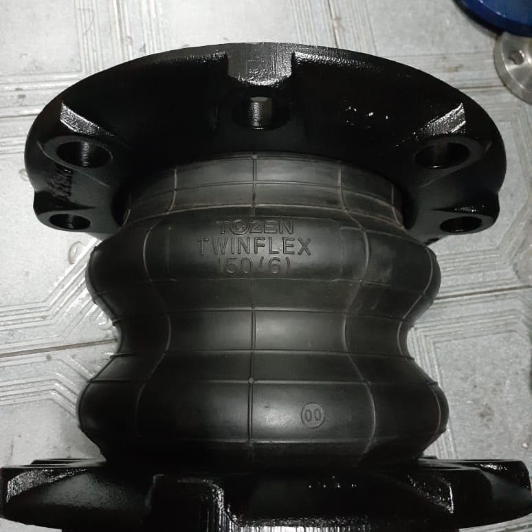 Jual Rubber Flexible Joint 2" DN50 2 gelombang Tozen ASLI Twinflex Jis ...