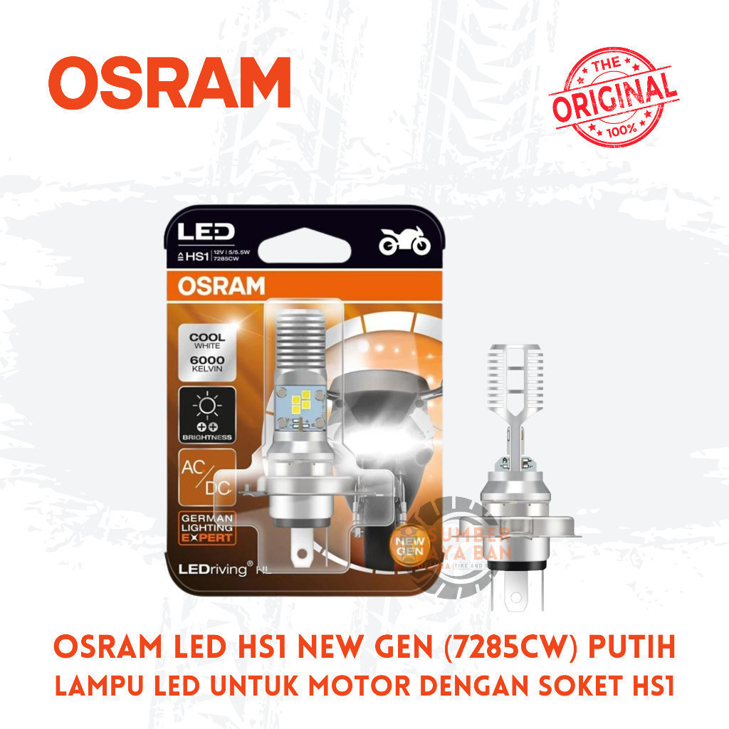 Jual Lampu LED Motor OSRAM HS1 NEW GEN AC/DC – 7285CW | Shopee Indonesia