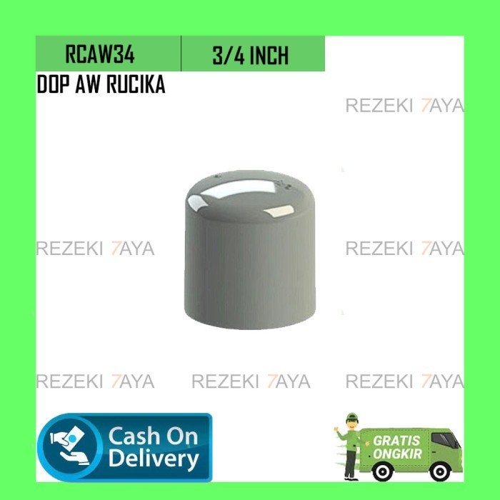 Jual CAP PVC AW 3/4 INCH RUCIKA FITTING PIPA AIR PVC RUCIKA SAMBUNGAN ...