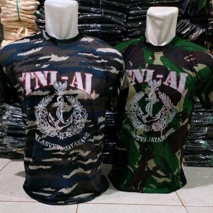 Jual Kaos Pdk Kri/Loreng/Kri/ Malvinas Sablon Tni Al | Shopee Indonesia