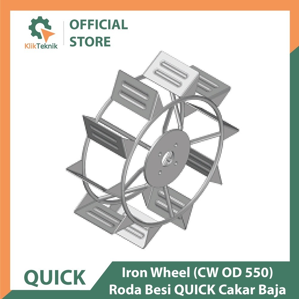 Jual RODA BESI QUICK CAKAR BAJA CW 550 Cultivator Mini Traktor Iron ...