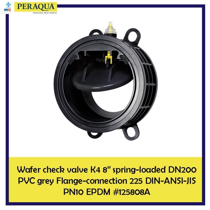 Jual SWING CHECK VALVE 8 INCH PVC KOLAM RENANG PERAQUA MADE IN AUSTRIA ...