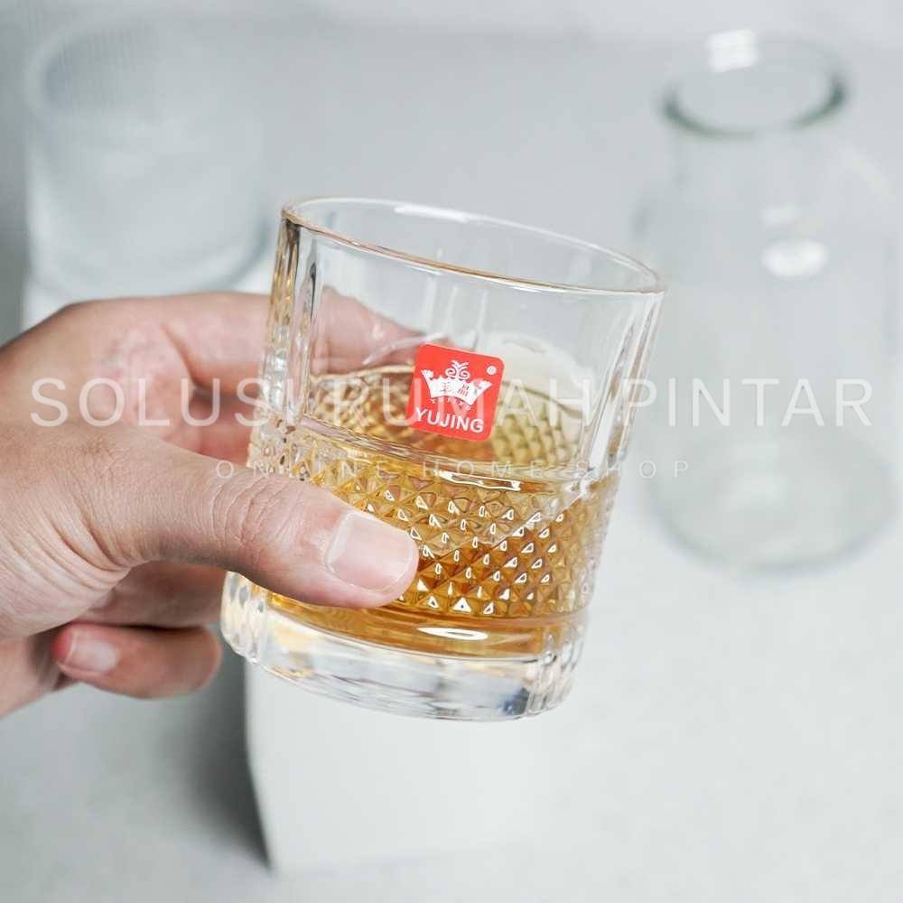 Jual Gelas Whisky Crystal Old-Fashioned Rock Glass 280ml-One Two Cups Desain Vintage Elegan ...