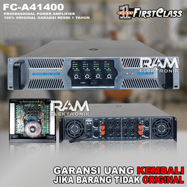 Jual Power Amplifier FIRSTCLASS FC A41400 | FIRST CLASS FC A 41400 ...