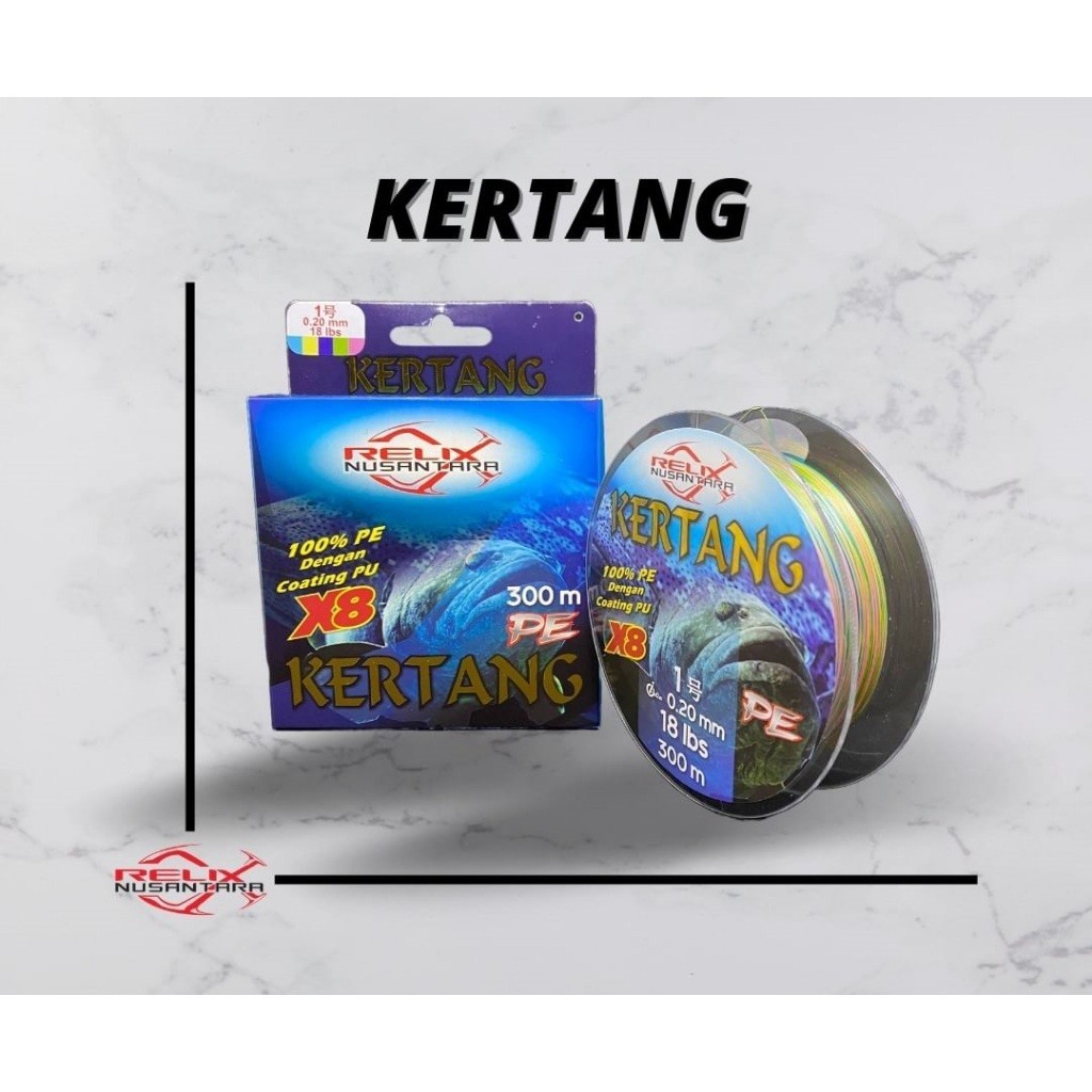 Jual Senar PE KERTANG X8 300m 400m 500m Relix Nusantara KERTANG | Shopee Indonesia