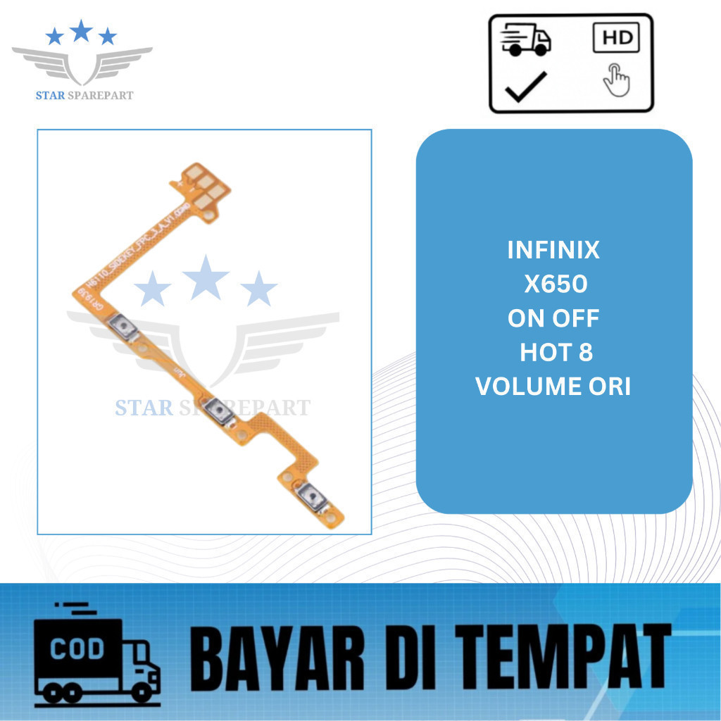Jual FLEXIBEL INFINIX X650 + ON OFF + VOLUME ORI (HOT 8) | Shopee Indonesia
