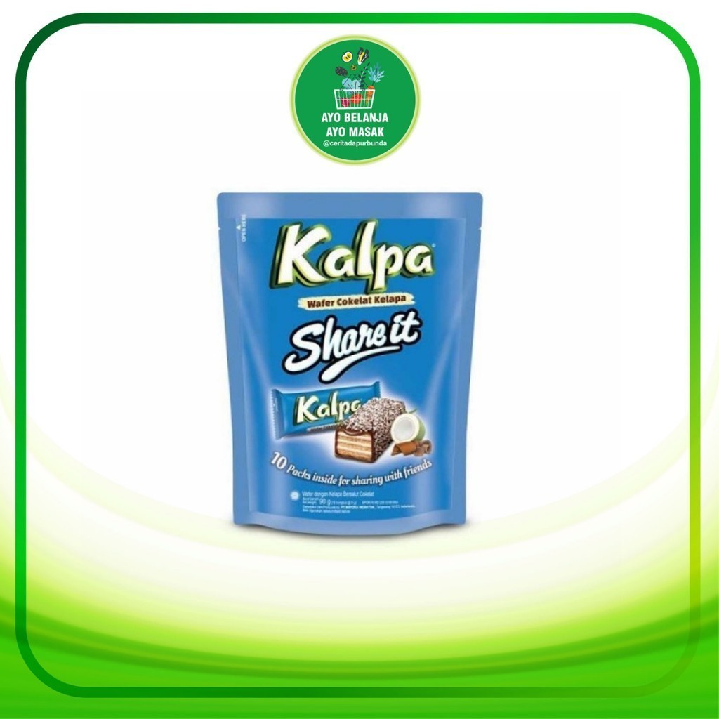 Jual KALPA Share It Snack Wafer Coklat kemasan pouch Isi 10 | Shopee ...