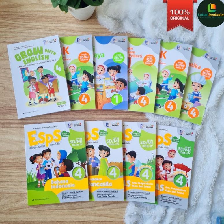 Jual CQ37 Seri ESPS SD Kelas 4 Kurikulum Merdeka - Matematika IPAS Indonesia English Pancasila ...