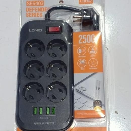 Jual LDNIO SE6403 Stop kontak 6 lubang + 4usb | Shopee Indonesia