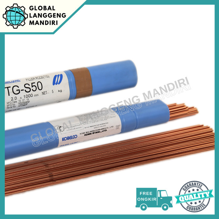 Jual Kawat Las Argon TIG BESI TGS-50 2.0mm (1PAK) FAMILIARC ER 70 TGS50 | Shopee Indonesia