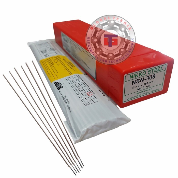 Jual Ready Kawat Las Stainless Nikko Steel 3.2 mm NSN308 1 Kg | Shopee Indonesia