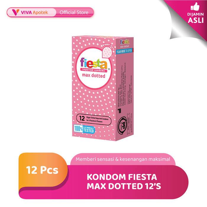 Jual Kondom Fiesta Max Dotted untuk Alat Kontrasepsi (12 Pcs) | Shopee ...