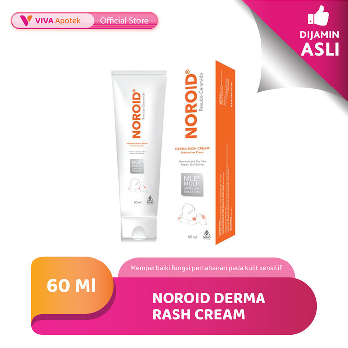 Jual Noroid Derma Rash Cream Melembabkan Kulit Kering & Sensitif (60 ml ...