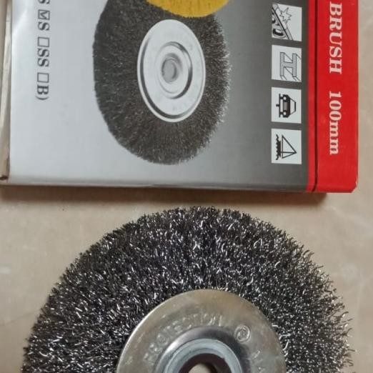 Jual Mata Gerinda Kawat Baja 4 Inch Type Union Sikat Flat Wire Brush 100 Mm | Shopee Indonesia