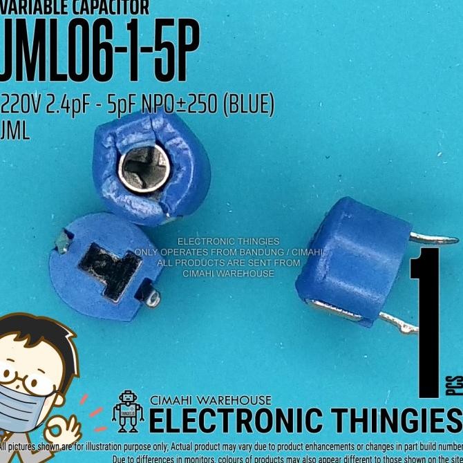 Jual Update (5) JML06-1-5P VARIABLE CAPACITOR JML JML06 2.4PF - 5PF BLUE thingie43 Juara ...