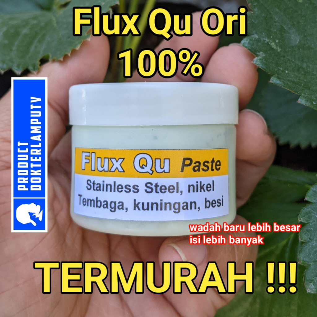 Jual Flux Qu Pasta Flux Pasta Solder Perekat Stainless Steel Nikel Besi ...