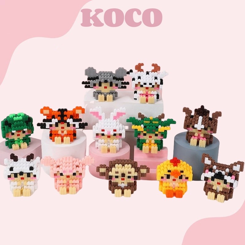Jual KOCO Nano Block Zodiak Cina Koleksi DIY Balok Bricks Mainan ...