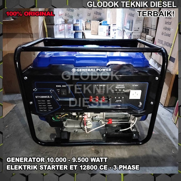 Jual Tersedia Genset Generator Bensin 10000 9500 Watt Et12800Ce Et ...