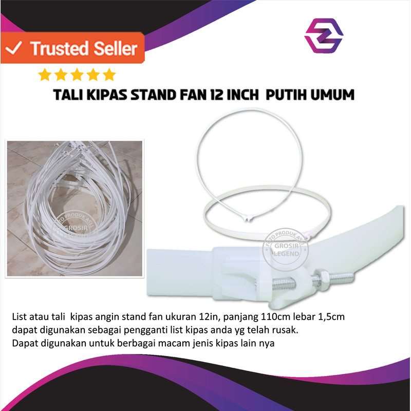 Jual LIST TALI KIPAS ANGIN STAND FAN 12 INCH PUTIH UMUM/MULTI | Shopee ...