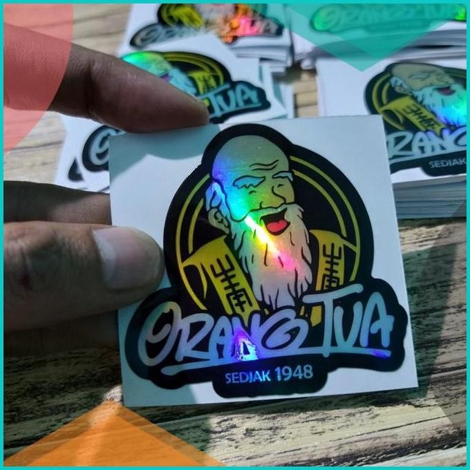 Jual STICKER ORANG TUA HOLOGRAM PRINCUT 8JVLZ4 suku cadang | Shopee ...