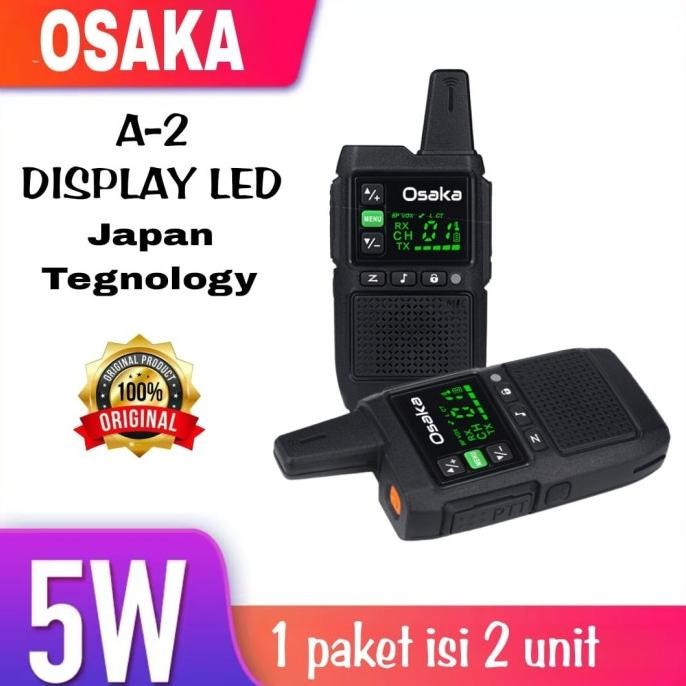 Jual Ht Mini Led Display Two Way Radio osaka a2 Walkie Talkie | Shopee ...